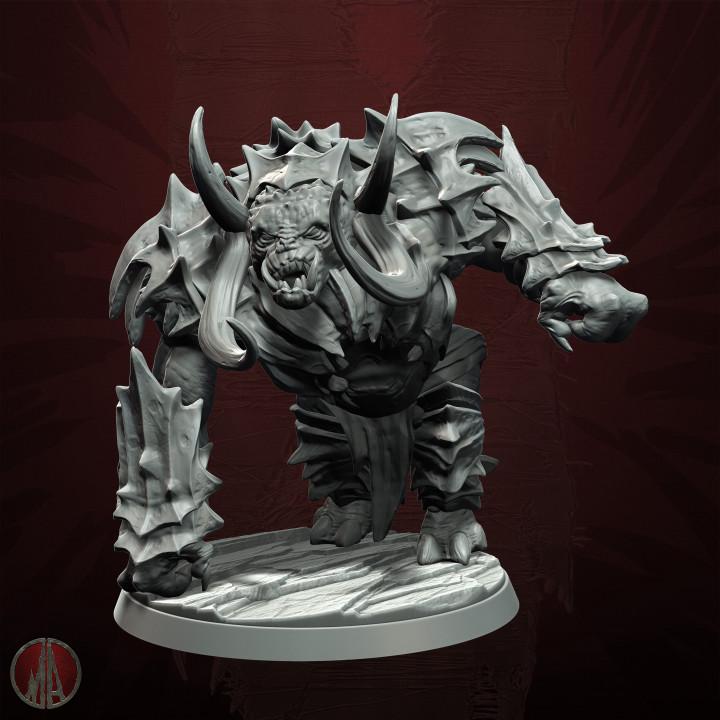 3D Printable Burul - Troll - Orc Horde by Monolith Arts