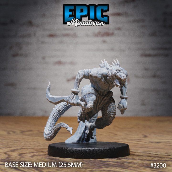 3D Printable Lizardfolk Human Hunter Set / Draconic Lizardman / Reptile ...