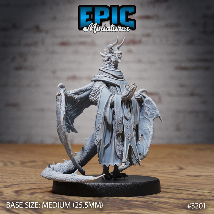 3D Printable Hunters Guild Bahamut Cleric / Dragon Hunter / Drake Beast ...