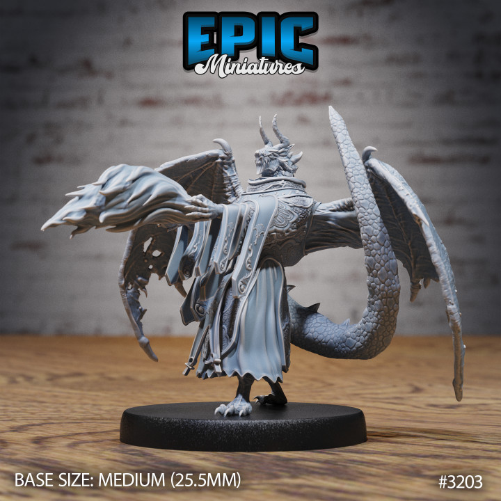 3D Printable Hunters Guild Bahamut Cleric Magic / Dragon Hunter / Drake ...