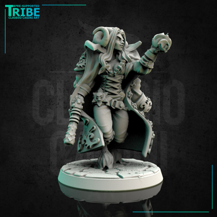 3D Printable (0139) Female faun satyr saylor pirate commander wizard ...