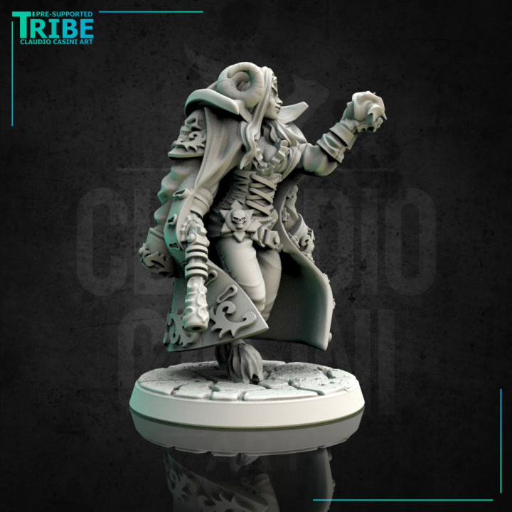 3D Printable (0139) Female faun satyr saylor pirate commander wizard ...