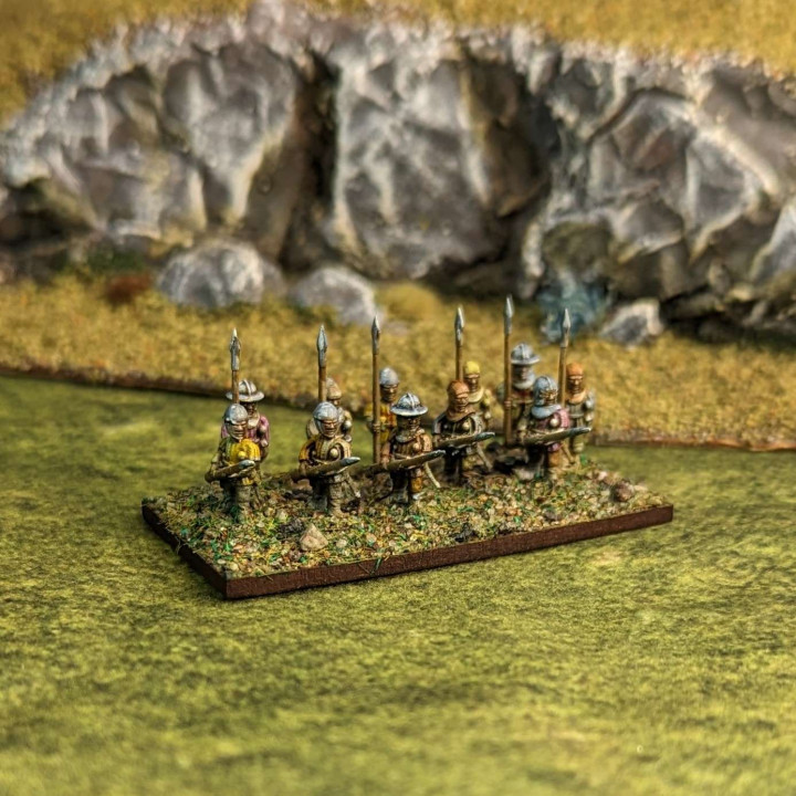 3D Printable 6-15mm Medieval Polearm Infantry (Spears, Bills & Voulges ...