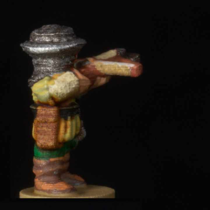 3D Printable 6-15mm Medieval Crossbowmen (4 Poses) HYW-5 by Turner ...