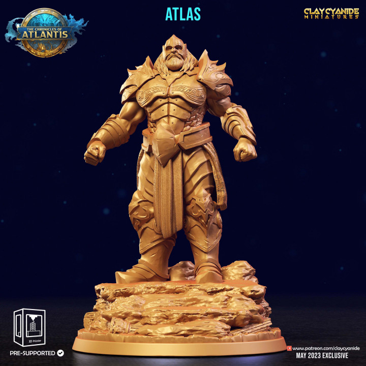 3D Printable Atlas by Clay Cyanide Miniatures