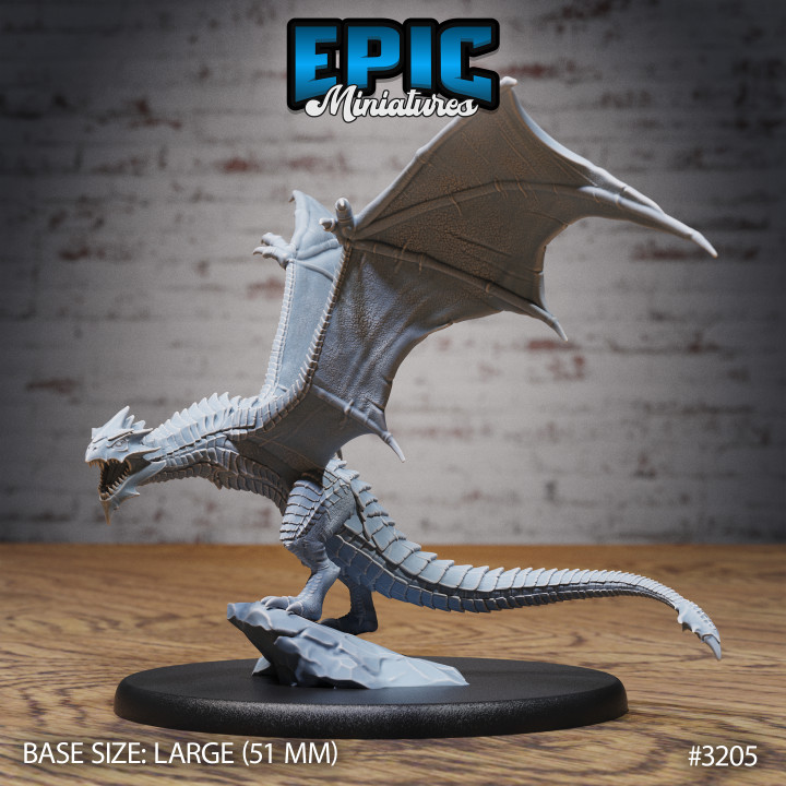 3D Printable Wyvern Classic / Bulky Dragon Angry / Winged Reptile ...