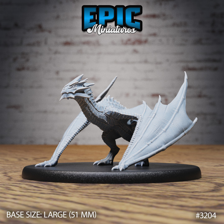 3D Printable Wyvern Classic Team / Bulky Dragon / Winged Reptile ...