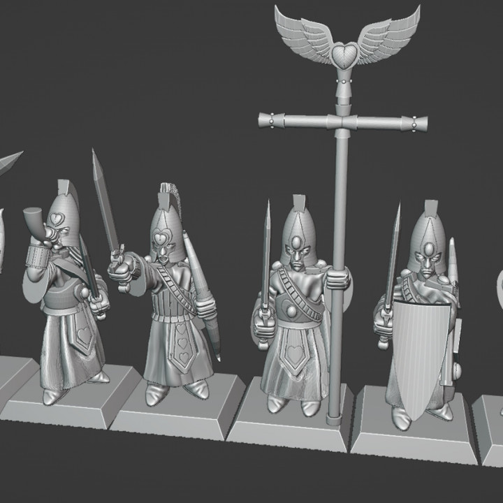 3D Printable High Elf Rangers by Ystlund Miniatures