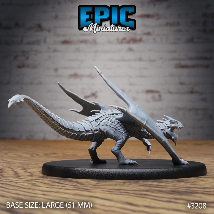 3D Printable Wyvern Classic Set / Bulky Dragon / Winged Reptile ...