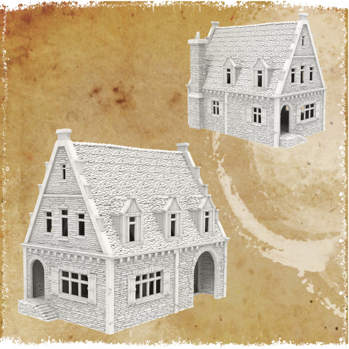 3D Printable Greendale - Roadside Inn by 3Dlayeredscenery