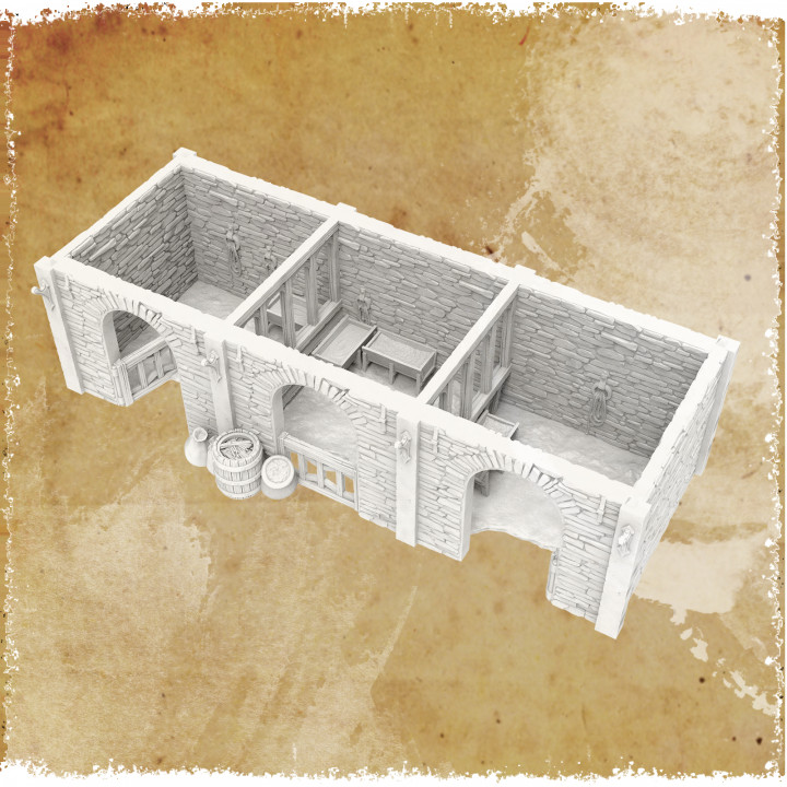 3D Printable Greendale - Roadside Inn by 3Dlayeredscenery