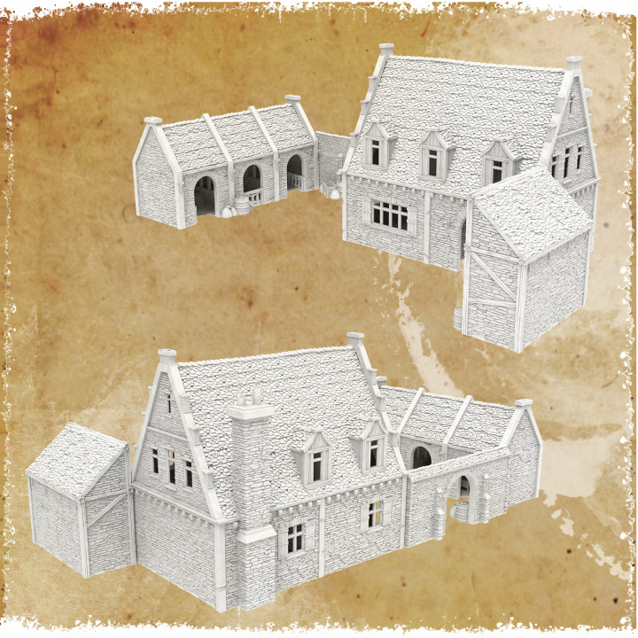 3D Printable Greendale - Roadside Inn by 3Dlayeredscenery