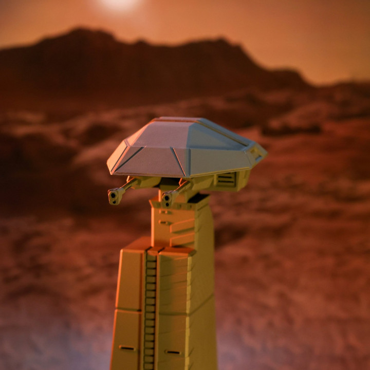 3D Printable Battlezone CCA 'Gun Tower' by blake.toys