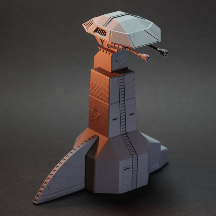 3D Printable Battlezone CCA 'Gun Tower' by blake.toys