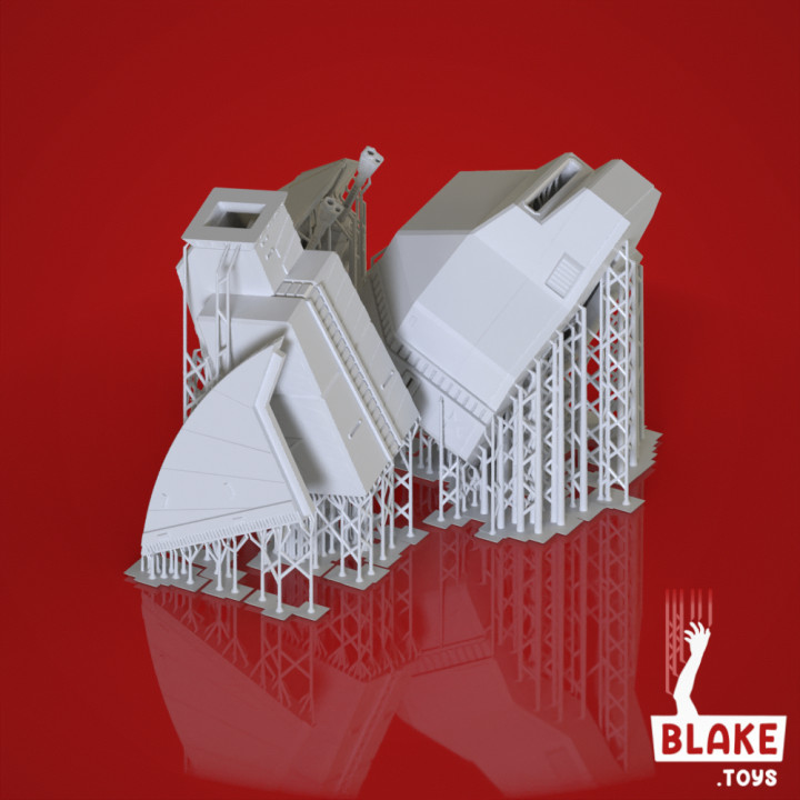 3D Printable Battlezone CCA 'Gun Tower' by blake.toys