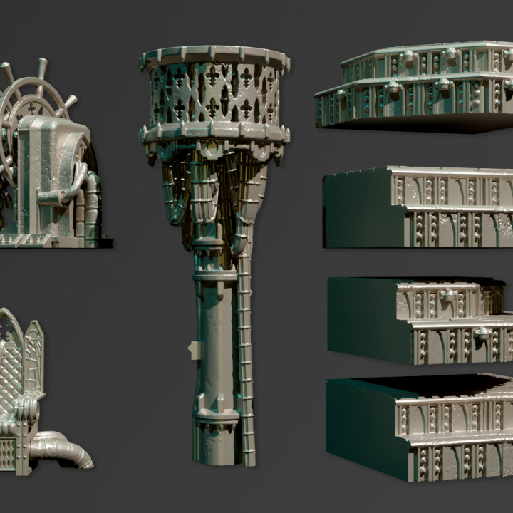 3D Printable Starship Bridge by EonsOfBattle