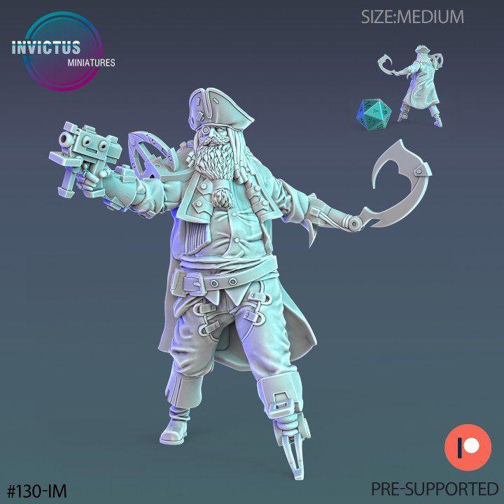 3D Printable Cosmic Pirate Set / Alien Ship Captain / Space Bandit ...