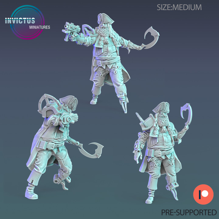 3D Printable Cosmic Pirate Set / Alien Ship Captain / Space Bandit ...