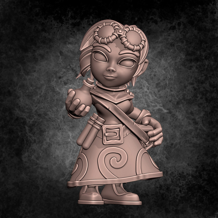 3D Printable Halfling Alchemist by Deathpunk Studio