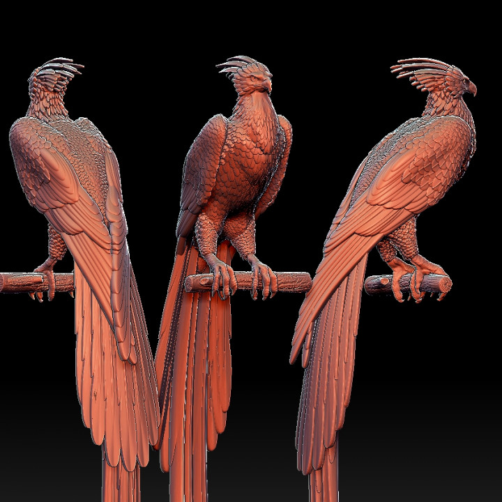 3D Printable phoenix by Dmitry Tishchenkov