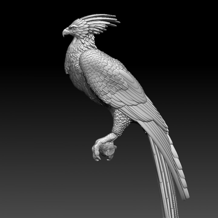 3D Printable phoenix by Dmitry Tishchenkov
