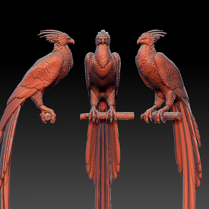 3D Printable phoenix by Dmitry Tishchenkov