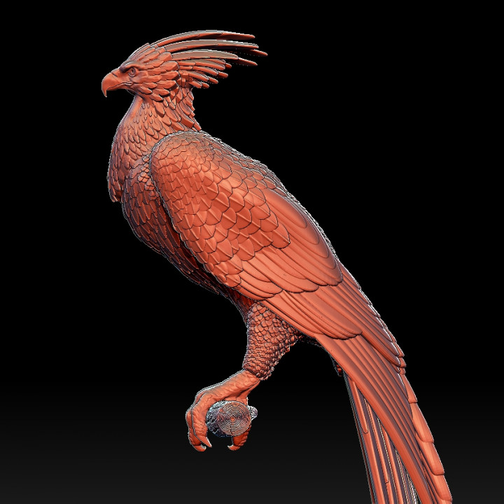 3D Printable phoenix by Dmitry Tishchenkov