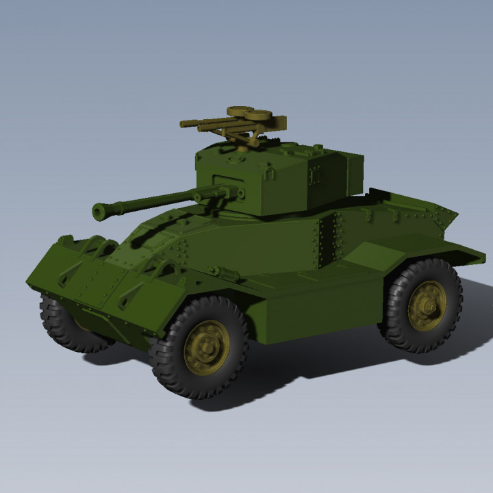 3D Printable AEC Mk.III Armoured Car (UK, WW2) by Wargame3d