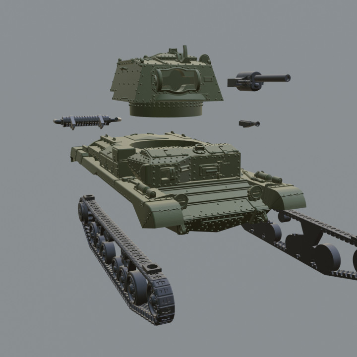 3D Printable Tank Cruiser A10 Mk.IIA CS (Close Support) (UK, WW2) by ...