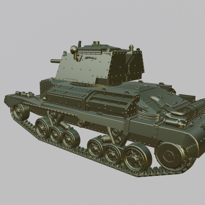 3D Printable Tank Cruiser A10 Mk.IIA CS (Close Support) (UK, WW2) by ...
