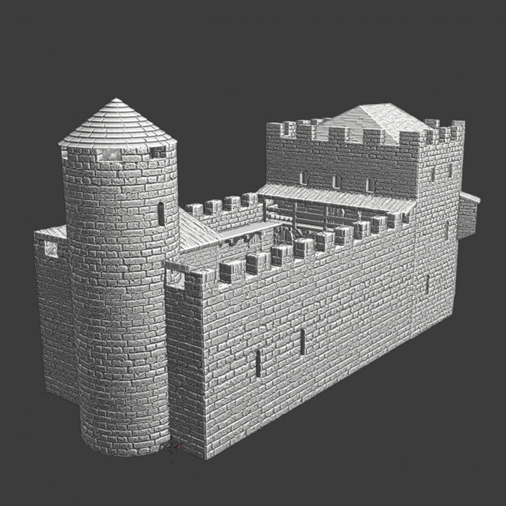 3D Printable Wartenberg castle - Medieval castle model by Northern Crusades Miniatures