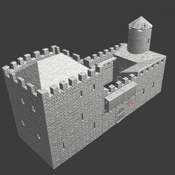 3D Printable Wartenberg castle - Medieval castle model by Northern Crusades Miniatures