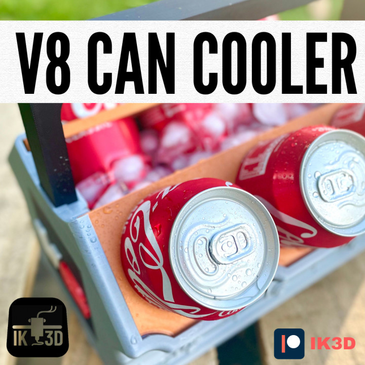 3D Printable V8 CAN COOLER by IK3D