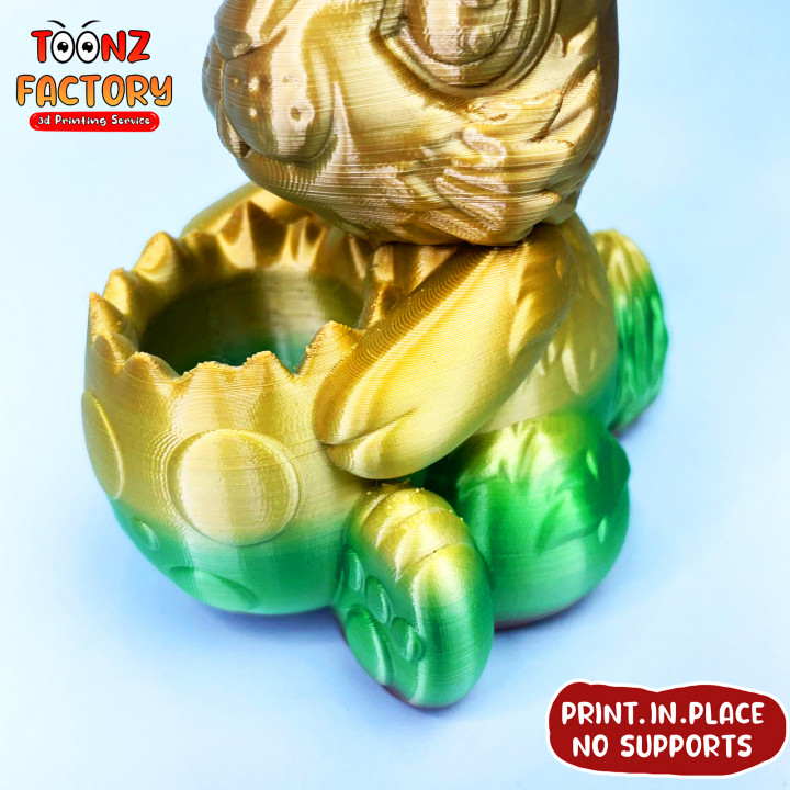 3D Printable RABBIT PEN HOLDER by Toonz Factory