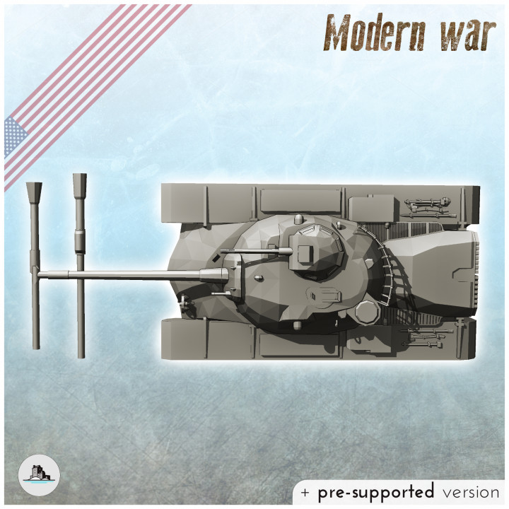 3d Printable M48 Patton American Heavy Tank Usa Us Army Cold War