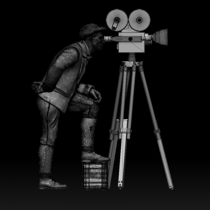 3D Printable CAMERA MAN by 3Dimontis