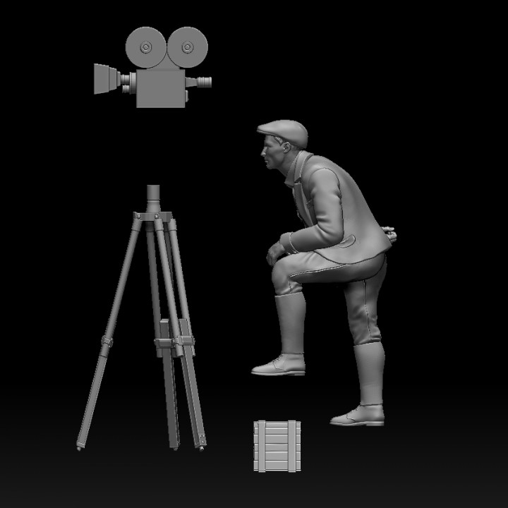 3D Printable CAMERA MAN by 3Dimontis