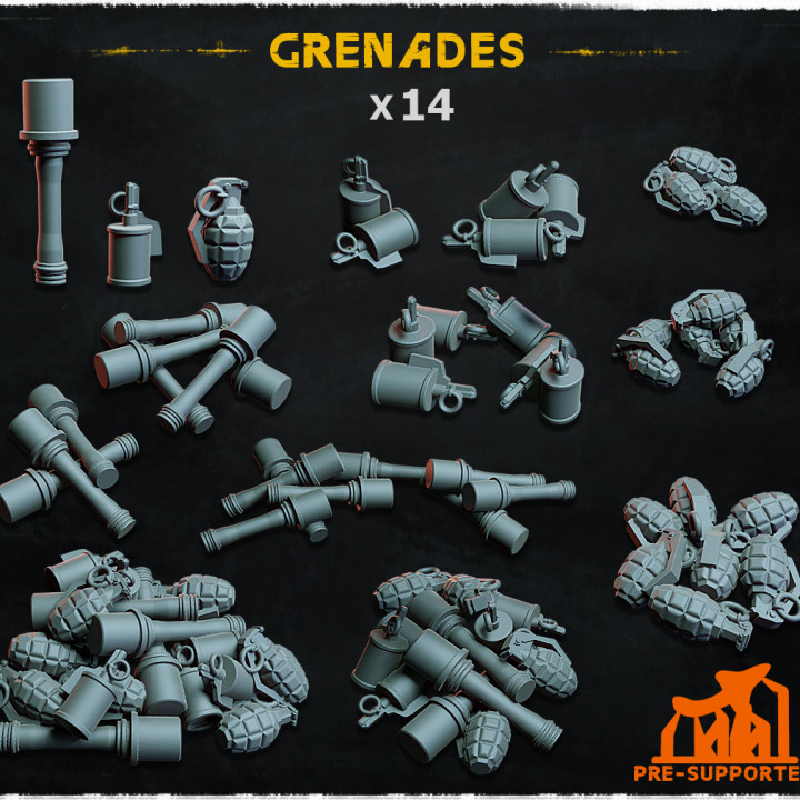 3D Printable Grenades -Basing Bits 1.0 by Zabavka Workshop
