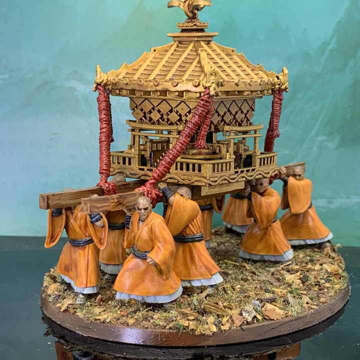 3D Print of Monk Mikoshi Shrine Bearers by kendoka