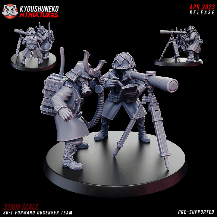 3D Printable SG-T Forward Observer Team by Kyoushuneko Miniatures