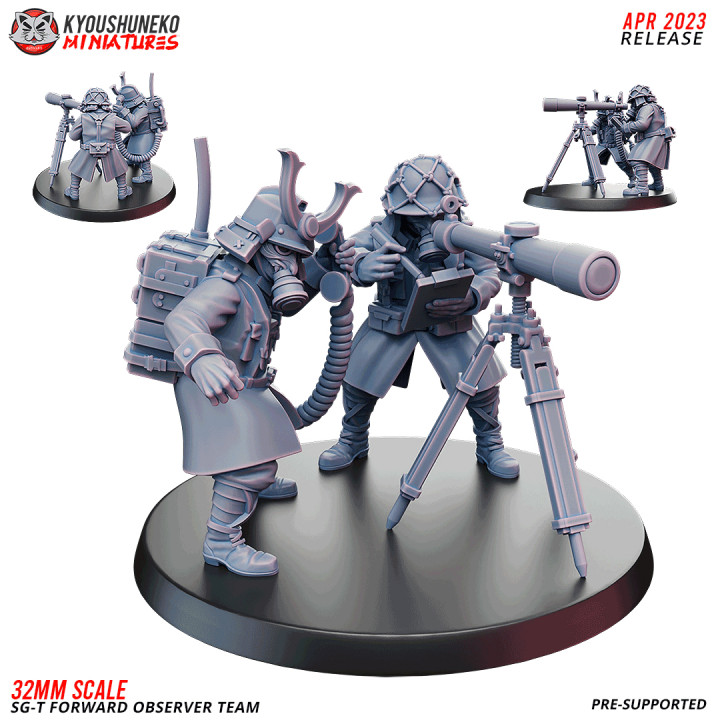 3D Printable SG-T Forward Observer Team by Kyoushuneko Miniatures