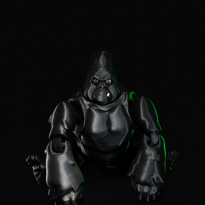 3D Printable Articulated Gorilla by Stlflix