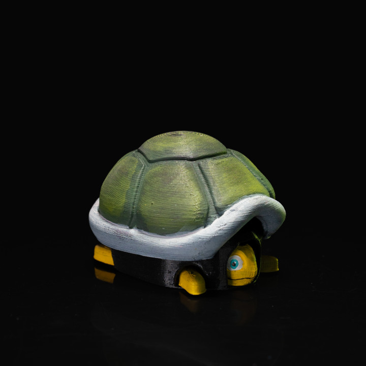 3D Printable Retractable Sleepy Turtle by Stlflix