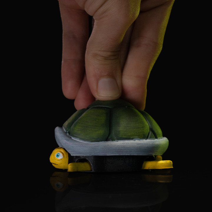 3D Printable Retractable Sleepy Turtle by Stlflix