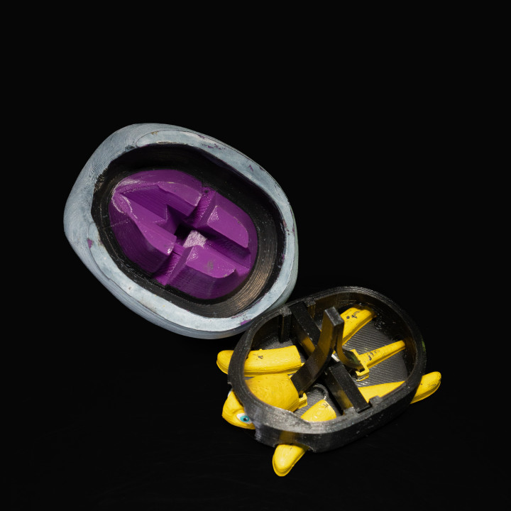 3D Printable Retractable Sleepy Turtle by Stlflix