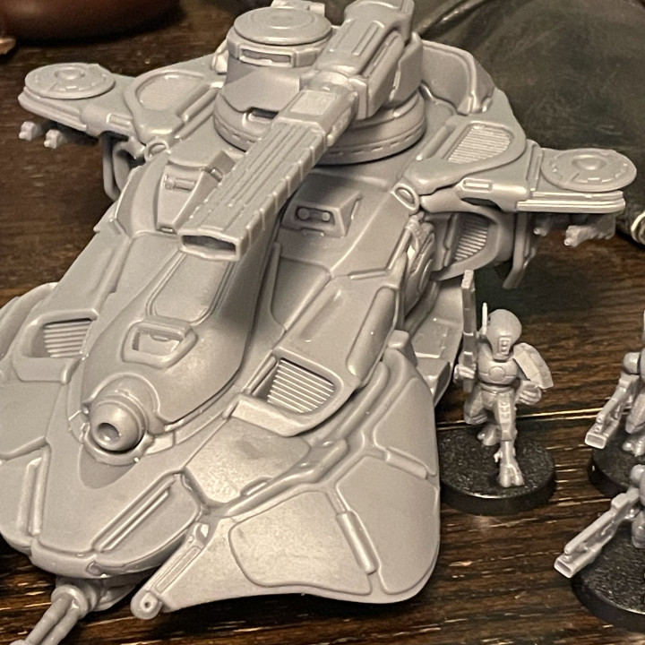 3D Print of Hover Tank + APC of Black Sun Covenant by tleaman
