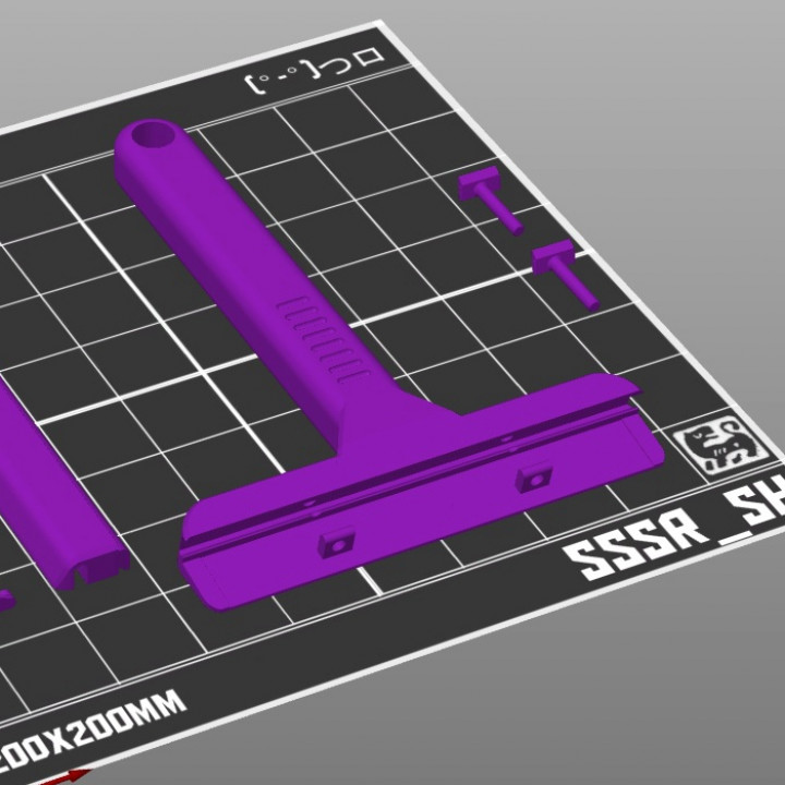 3D Printable Cleaning Scraper by MING