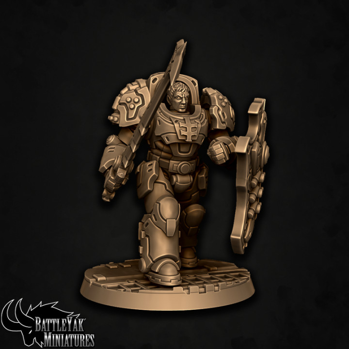 3D Printable Sentinel-Paladin Close-Combat Warrior A by Battle Yak ...