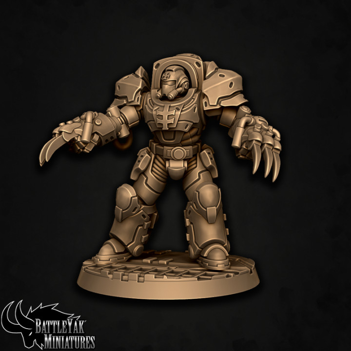 3D Printable Sentinel-Paladin Close-Combat Warrior E by Battle Yak ...