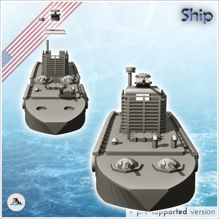 3D Printable LMC-6 ATC Zippo Flamethrower patrol boat - Vietnam War An ...